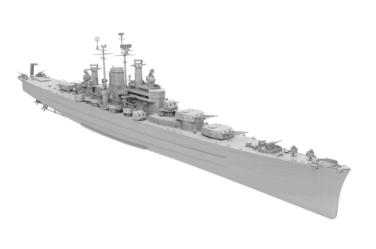 Cruisers and Destroyers Model Kit - USS Des Moines Class 1/700