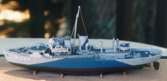 Flower Class Corvette Ship Model 1/350 scale