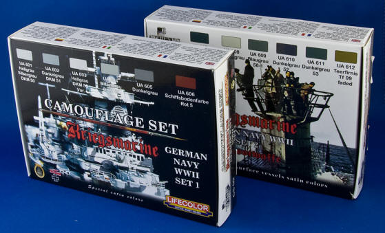 Lifecolor WWII Camouflage Paints German Kriegsmarine Navy